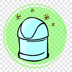 Simple light blue hand draw sketch of sparkling Vector Image
