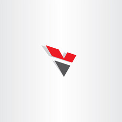 V letter logo or text logo or word logo design Vector Image