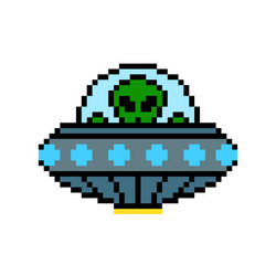 8 bit pixel incandescent light bulb Royalty Free Vector