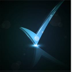 Abstract colorful checkmark Royalty Free Vector Image