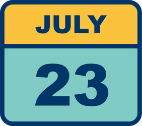 July 23 Calendar Vector Images (over 130)