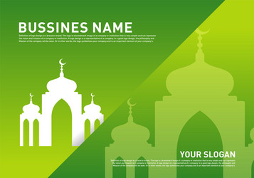 Mosque muslim icon simple background design Vector Image