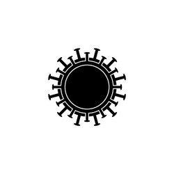 Virus logo design Royalty Free Vector Image - VectorStock