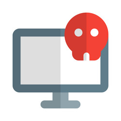 Hardware problem causing monitor dead Royalty Free Vector