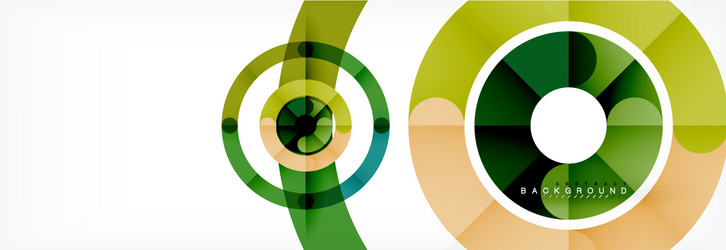 Linear design circle background Royalty Free Vector Image