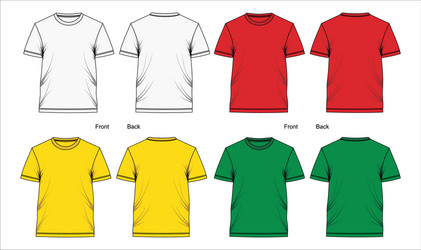 Polo Shirt Templates - Front, Back & Side Views