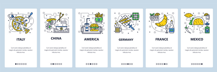 Web site design template about us company Vector Image