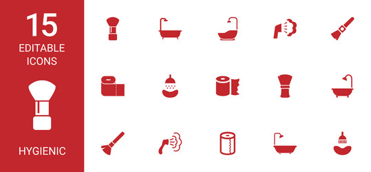 Hygienic icons Royalty Free Vector Image - VectorStock