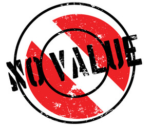 No value rubber stamp Royalty Free Vector Image