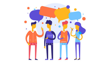 Concept of bad teamwork Royalty Free Vector Image