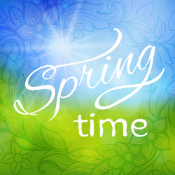 Abstract spring background frame Royalty Free Vector Image