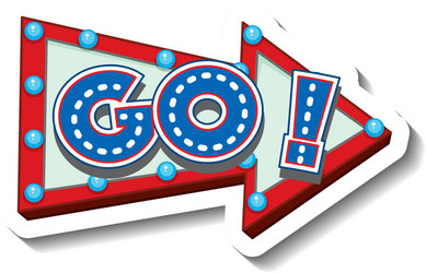 Letter a from alphabet with cartoon arrow object Vector Image