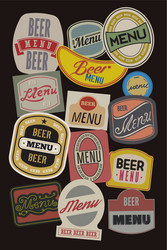 Retro labels Royalty Free Vector Image - VectorStock