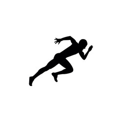 Stick man running Royalty Free Vector Image - VectorStock