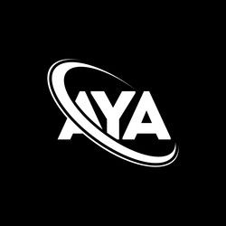 Aya logo letter design Royalty Free Vector Image