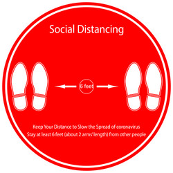 Symbol marking standing position floor Royalty Free Vector