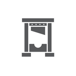 Guillotine icon symbol isolated on white Vector Image
