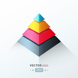 Pyramid icon Royalty Free Vector Image - VectorStock