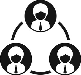 Admin group icon simple style Royalty Free Vector Image