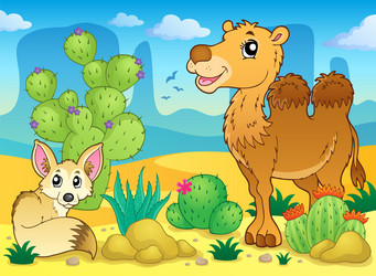 Desert animals collection 1 Royalty Free Vector Image