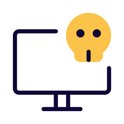 Hardware problem causing monitor dead Royalty Free Vector