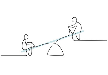 Teeter Totter Drawing