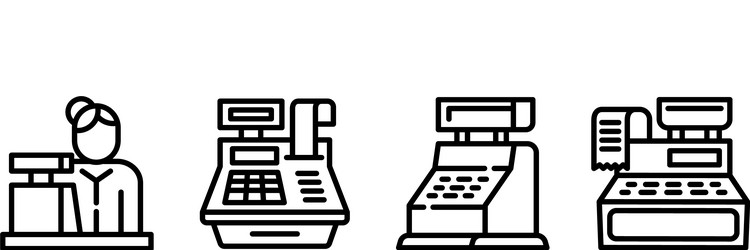 Drawing Cashier Line Vector Images (over 530)