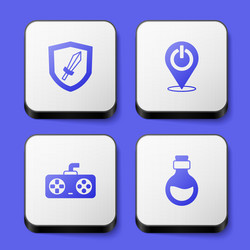 Set game dice sword for game controller joystick Vector Image