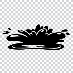 Water splash symbol design Royalty Free Vector Image