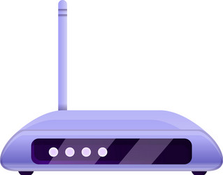 Router icon cartoon style Royalty Free Vector Image