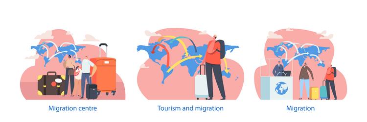 International Migration Vector Images (over 1,200)