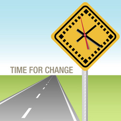 New life or old change street signs Royalty Free Vector