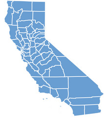 California Counties Map Vector Images (over 1,200)