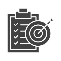 Goal oriented icon image Royalty Free Vector Image