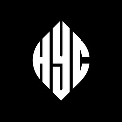 Hyc logo letter design Royalty Free Vector Image