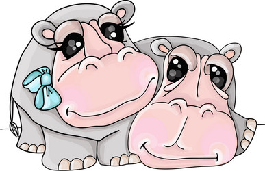 Two Hippos in Love Vector Images (67)