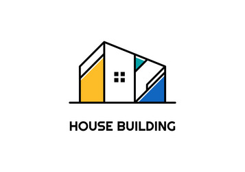 Slab concrete and construction logo design Vector Image