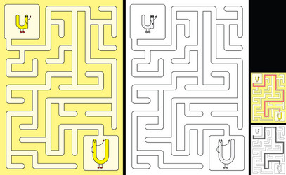 Letter U Maze Vector Images (54)
