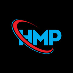 Hmp logo letter design Royalty Free Vector Image
