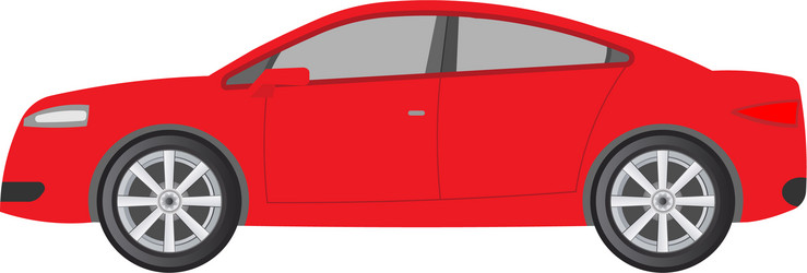 Red car Royalty Free Vector Image - VectorStock