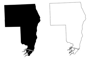 St clair county michigan us county united states Vector Image