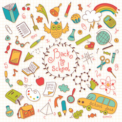 Back to school pattern Royalty Free Vector Image