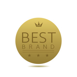 Best seller gold badge label Royalty Free Vector Image