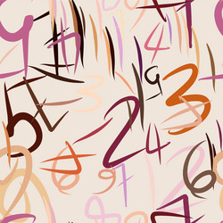 Numbers artwork template background random Vector Image