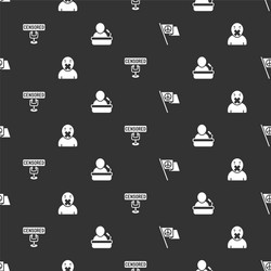 White censor and freedom of speech concept icon Vector Image