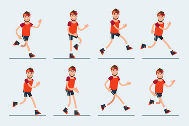 Man Running Animation Frames Vector Images (73)