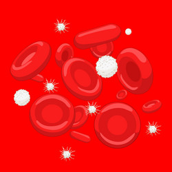 Platelet thrombocyte blood cell Royalty Free Vector Image