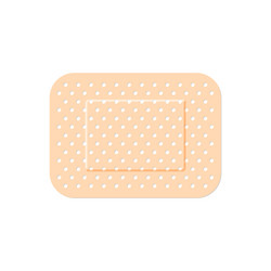 Medical plaster first aid band plaster strip Vector Image