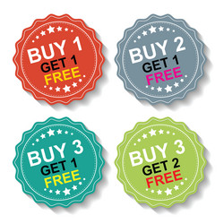 Sticker or label for marketing campaign Royalty Free Vector