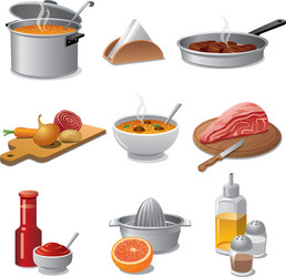 Cooking food Royalty Free Vector Image - VectorStock